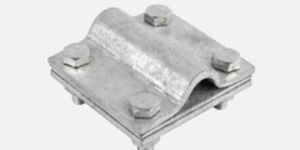 Connector H.T. round/tape conductors Φ16/40 hot dip galvanized steel ...