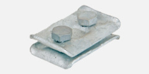 Parallel connector for round conductors Φ8-10 hot dip galvanized steel ...