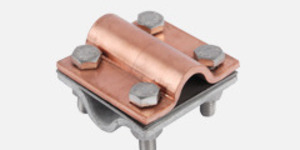 Bimetallic connector H.T. round conductors Φ16/Φ16 (St/tZn | Cu-E ...