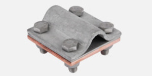 Bimetallic connector H.T. round/tape conductors Φ16 (St/tZn) | 30 (Cu-E ...