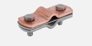 Bimetallic connector H.T. with two holes (quickconnectors) round ...