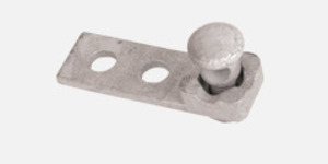 Connector/clamp straight TYPE A hot dip galvanized steel (St/tZn ...